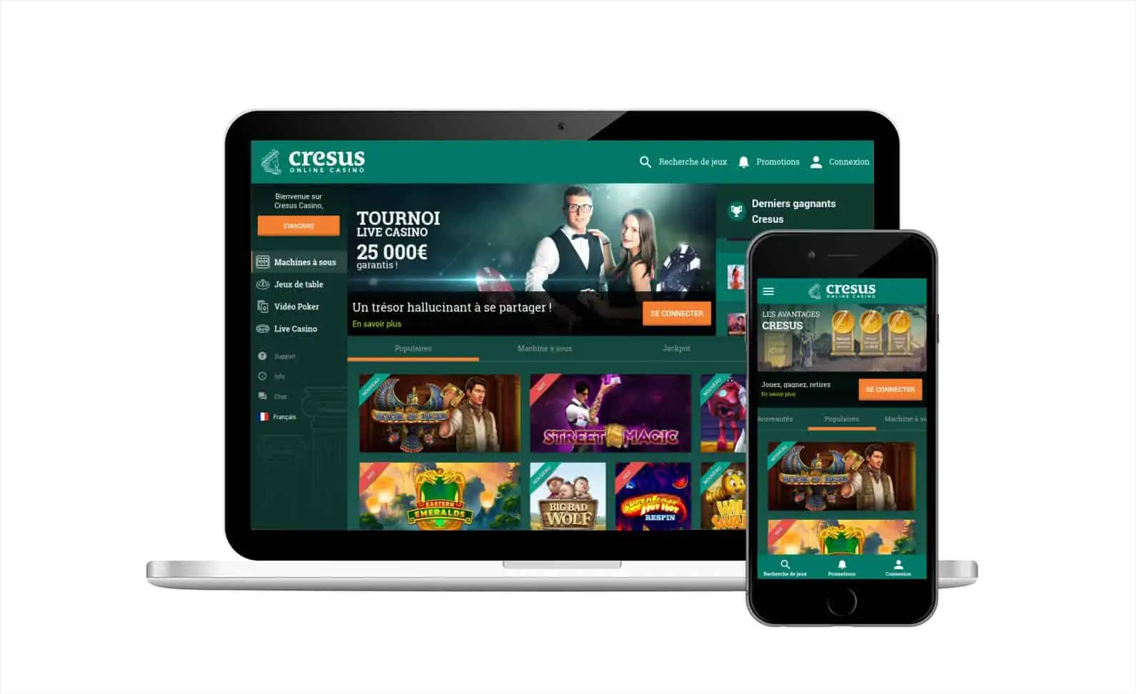 Cresus Casino Plate-forme En Ligne avec Jeux en France